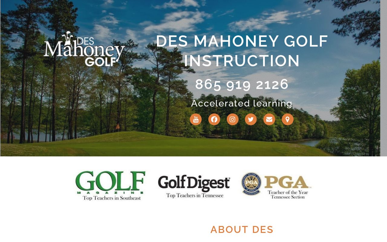 Des Mahoney Golf Lessons